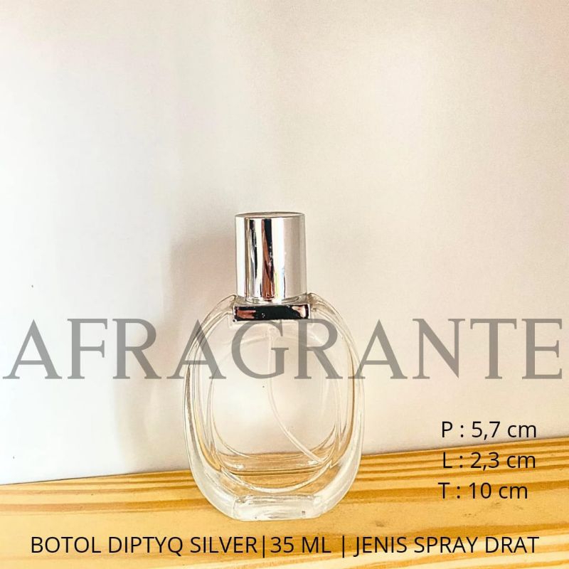 Jual botol parfum diptyq silver 30 ml drat-botol parfume ovale 30 ml ...