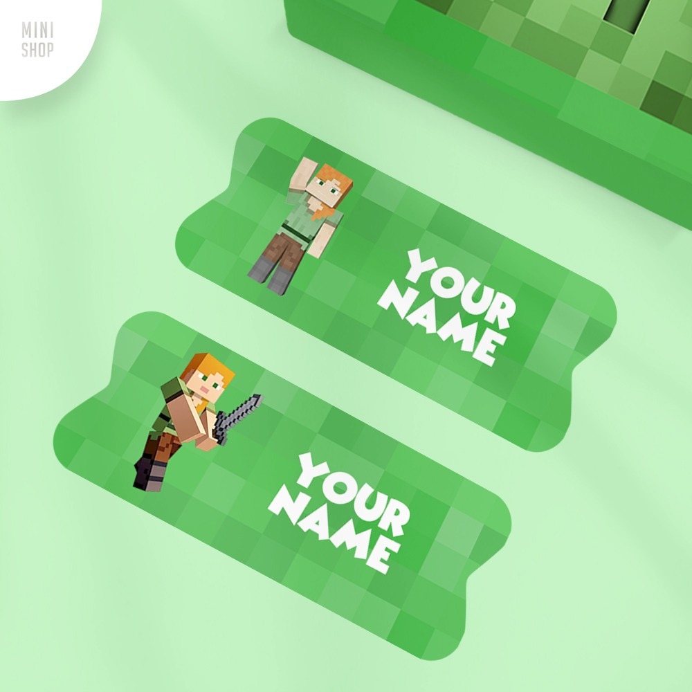 Jual Stiker Nama Custom Waterproof Minecraft Alex | Shopee Indonesia