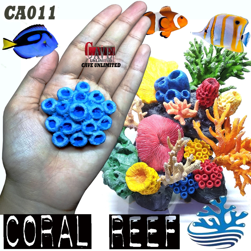 Jual CA011 ARTIFICIAL CORAL TERUMBU KARANG BUATAN RESIN ANEMON LAUT ...