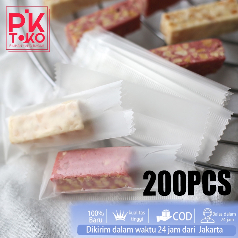 Jual 200pcs Nougat Kantong Bungkus / Nougat Plastic Packaging Bag ...