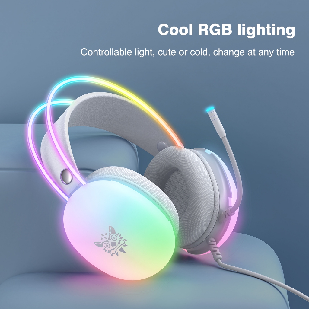 Jual Onikuma X25 RGB Headphone dengan Mic Headset Gaming Lucu dengan ...