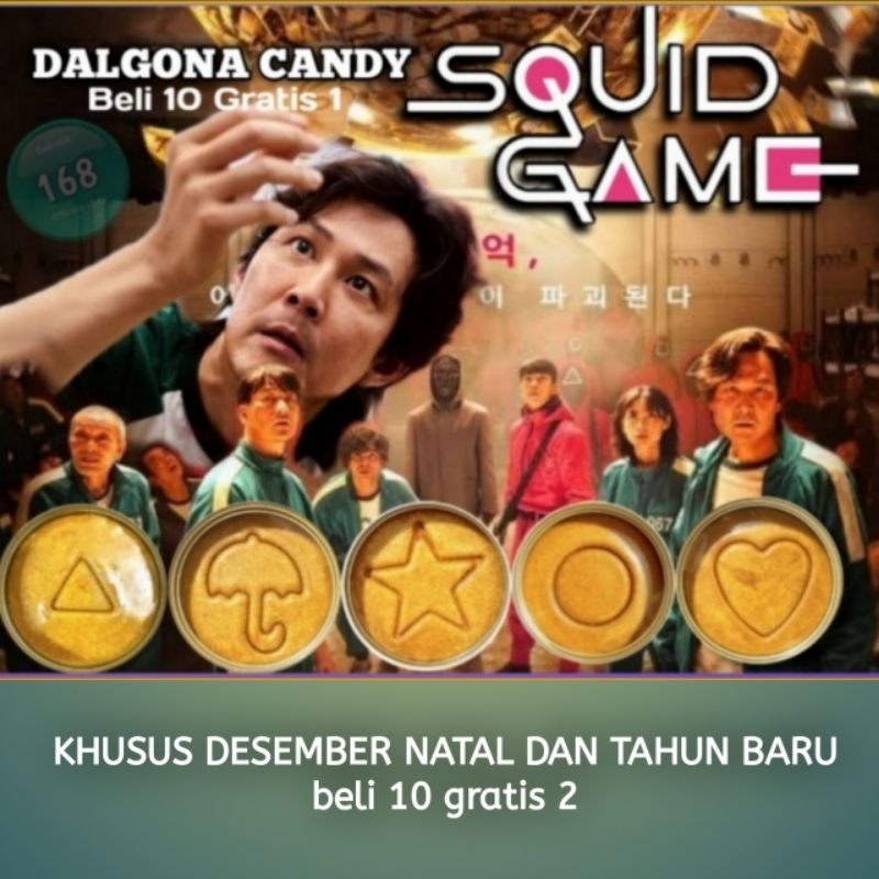 Jual Dalgona Candy / DALGONA CANDY / PERMEN SQUID GAME | Shopee Indonesia