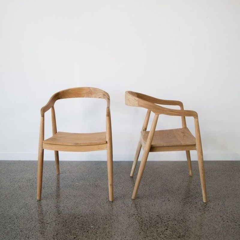 Jual GJ07- Kursi Cafe Resto Sely Kayu Jati - Kursi Makan Armchair | Shopee Indonesia