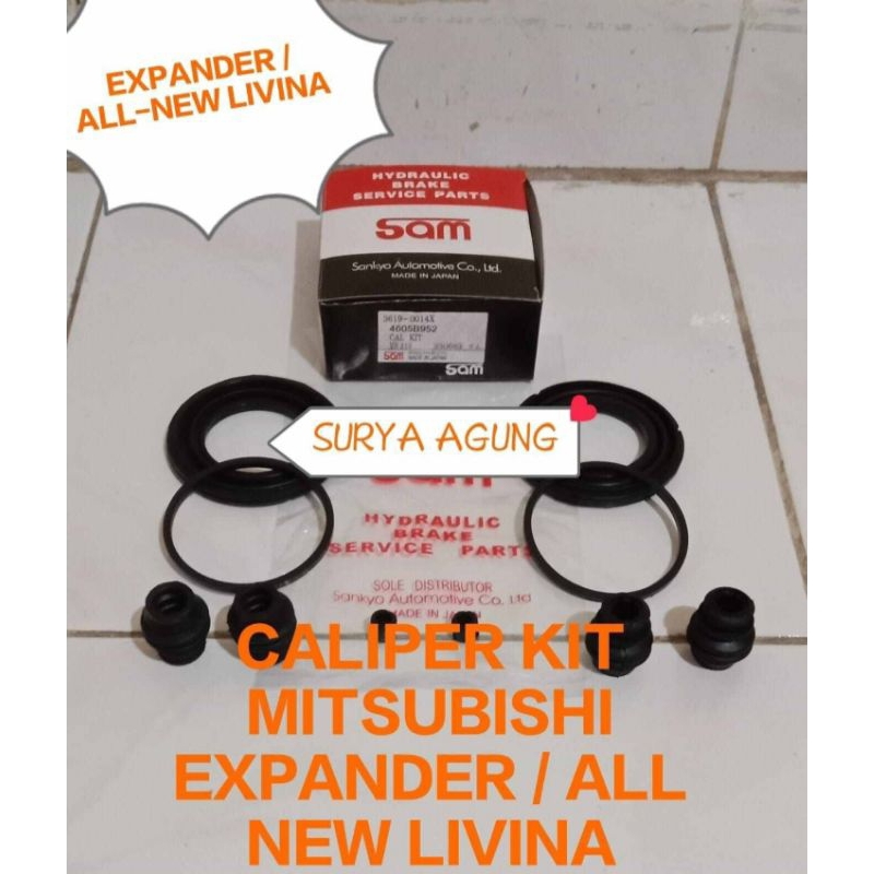 Jual CALIPER KIT KARET SEAL REM CAKRAM DEPAN MITSUBISHI EXPANDER / NISSAN ALL-NEW GRAND LIVINA ...