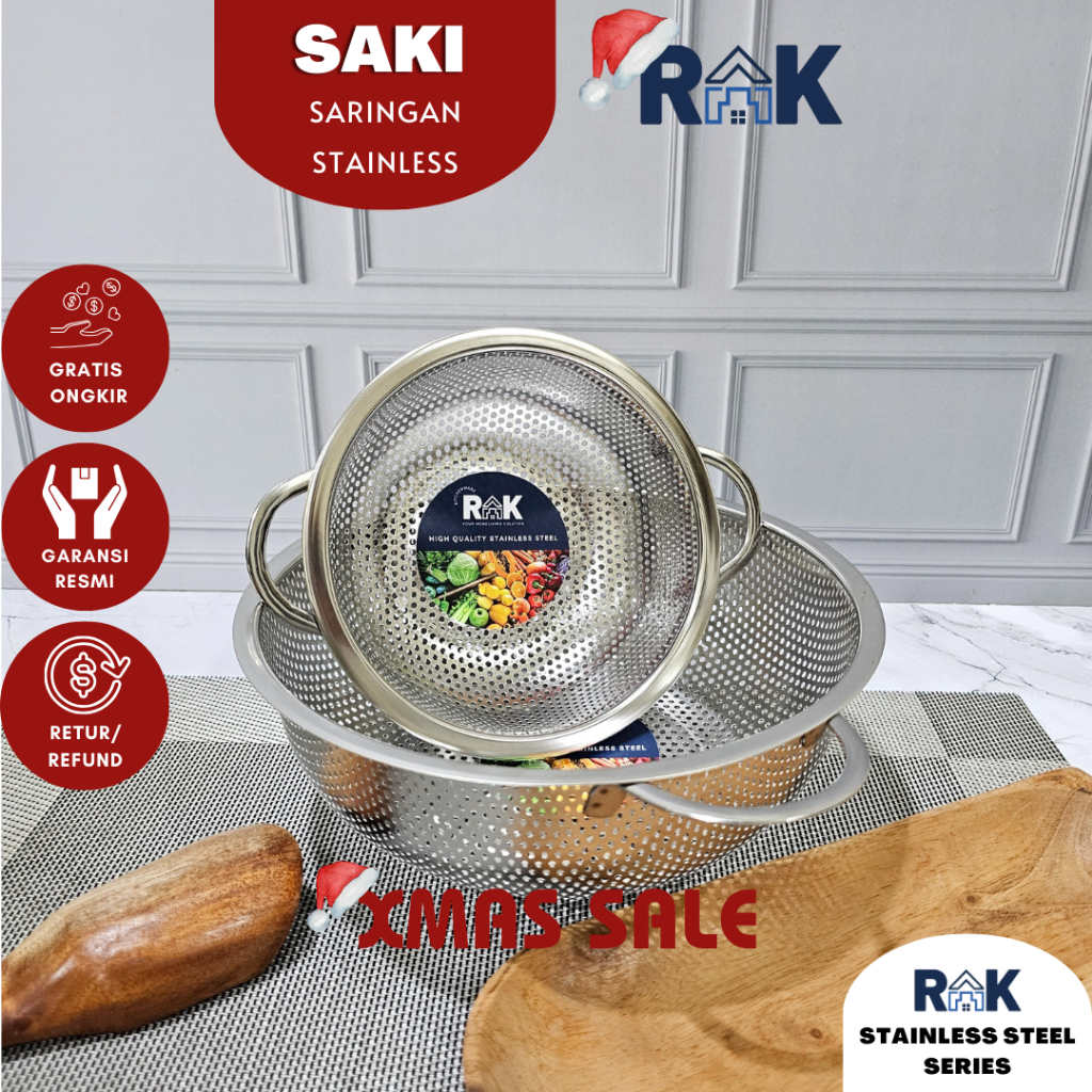 Jual RAK - SAKI Baskom Saringan Stainless Baskom Penyaring Baskom ...