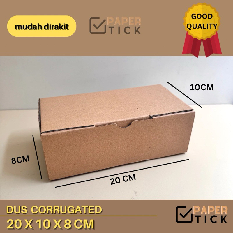 Jual Box Corrugated DC 20x10x8 PENGAIT DC Dus Kemasan Kraft Packaging ...