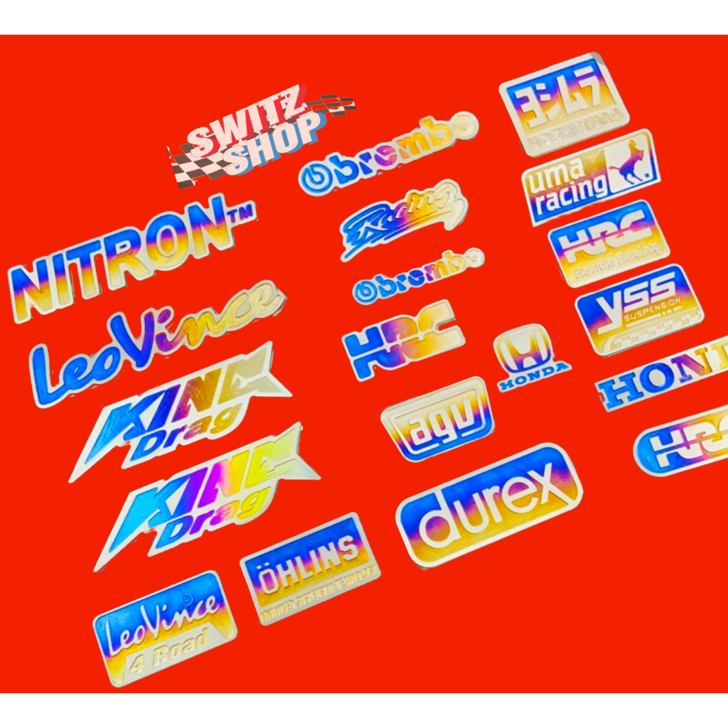 Jual EMBLEM LOGO BIG TITANIUM UNTUK HUGGER AIRBLADE LOGO BATOK SENSOR ...