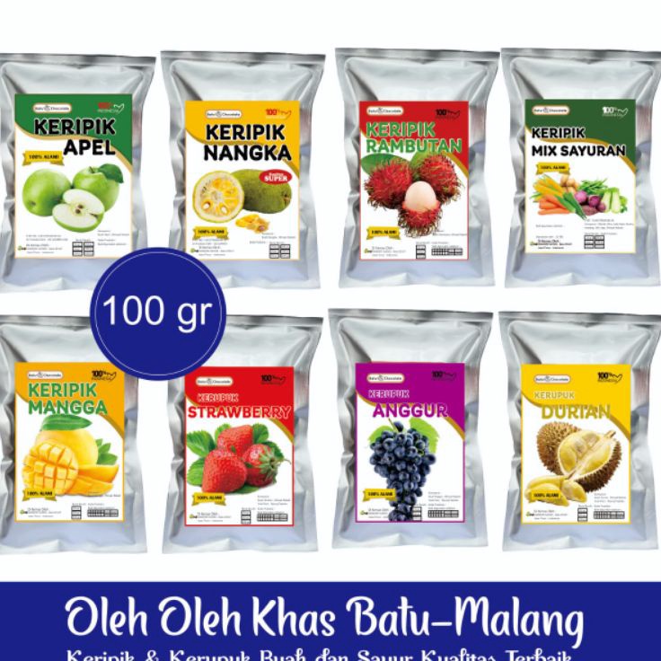 Jual [KODE PRODUK D8GAU3833] Keripik Buah Apel Nangka Dan Keripik Sayur ...