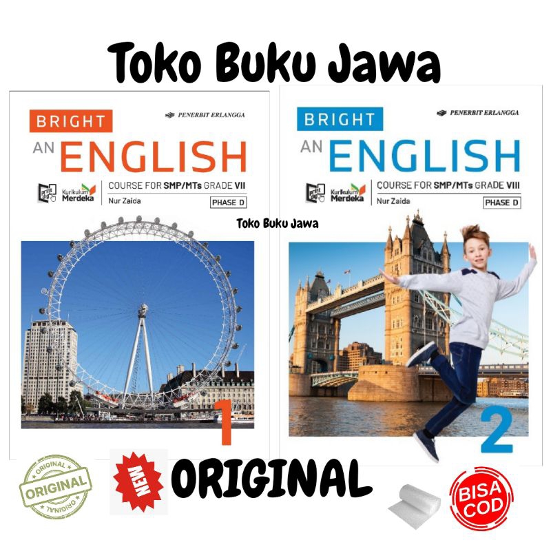 Jual OBRAL Buku SMP Bright An English Course Kelas 7 8 9 Kurikulum Merdeka Erlangga | Shopee ...