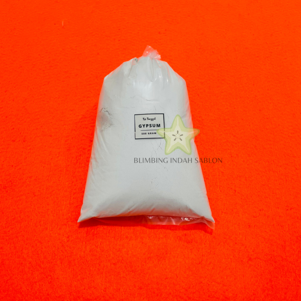 Jual Bubuk Gypsum 500gr Serbuk Gipsum Semen Putih Tepung Bahan ...