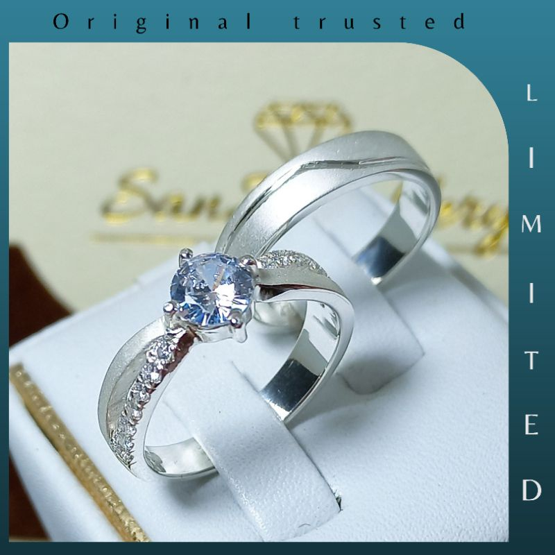 Jual Cincin perak original palladium platinum emas putih kuning silver ...