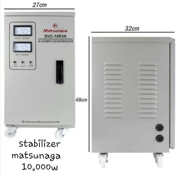 Jual Stabilizer /Regulator MATSUNAGA Stavol 10000 W Servo Motor/Soft ...