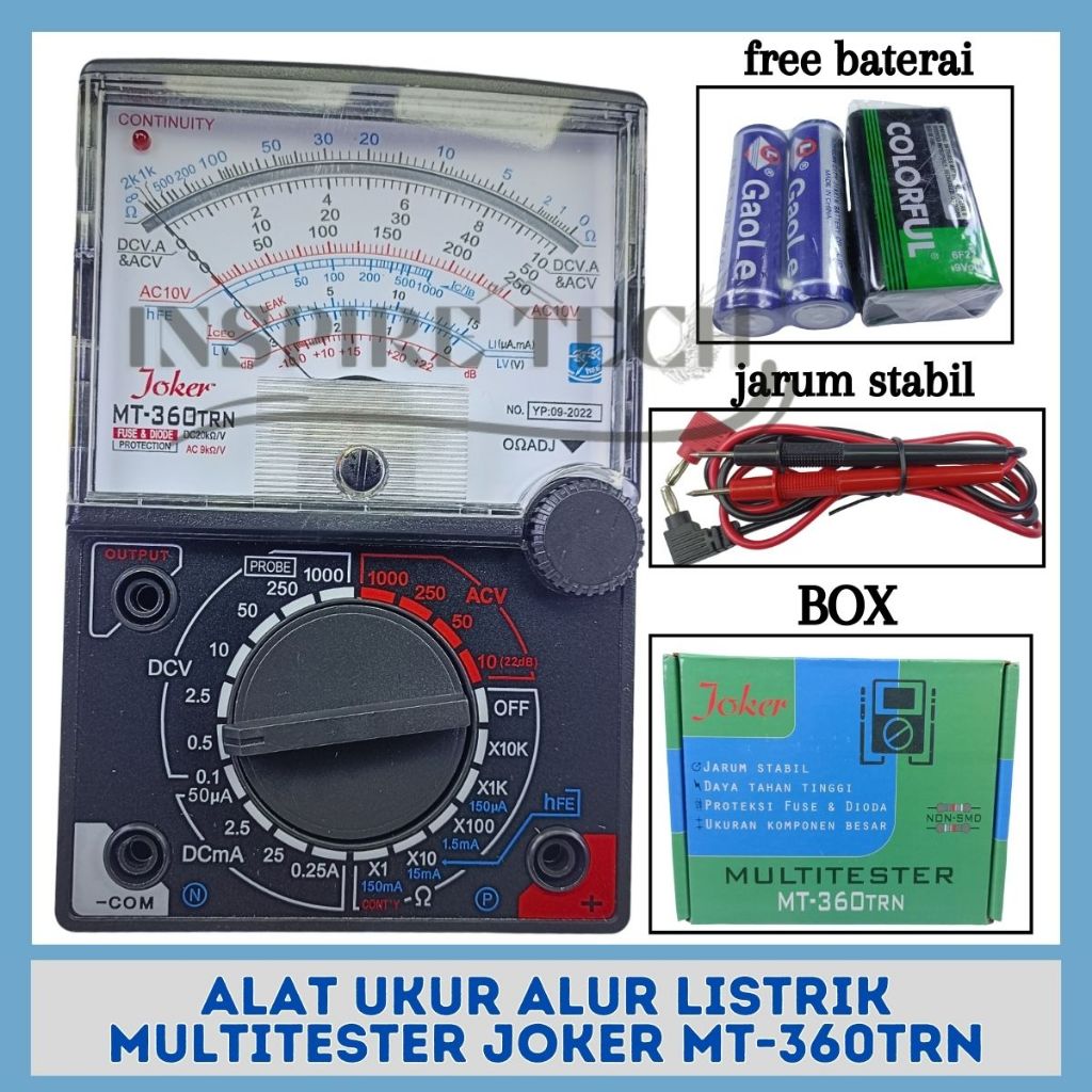 Jual Alat Ukur Alur Listrik Multitester Joker MT-360RTN | Shopee Indonesia