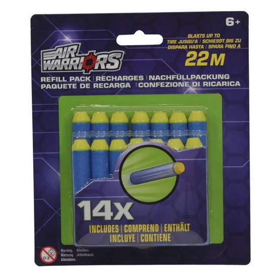 Jual [0004] Air Warriors Set 14 Pcs Refill Peluru Busa | Shopee Indonesia