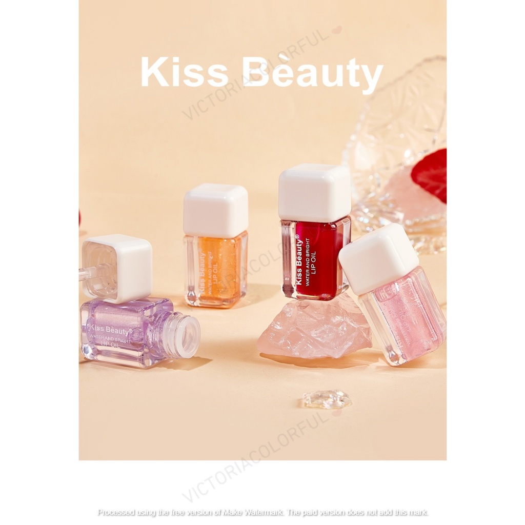 Jual Kiss Beauty~LIP OIL Cristal Lip Gloss Transparan Lip Oil Fruit ...