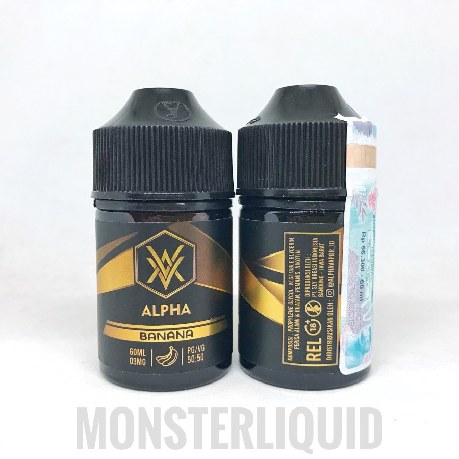 Jual ALPHA BANANA ICE BY ALPHA VAPOR 3MG 60ML | Shopee Indonesia