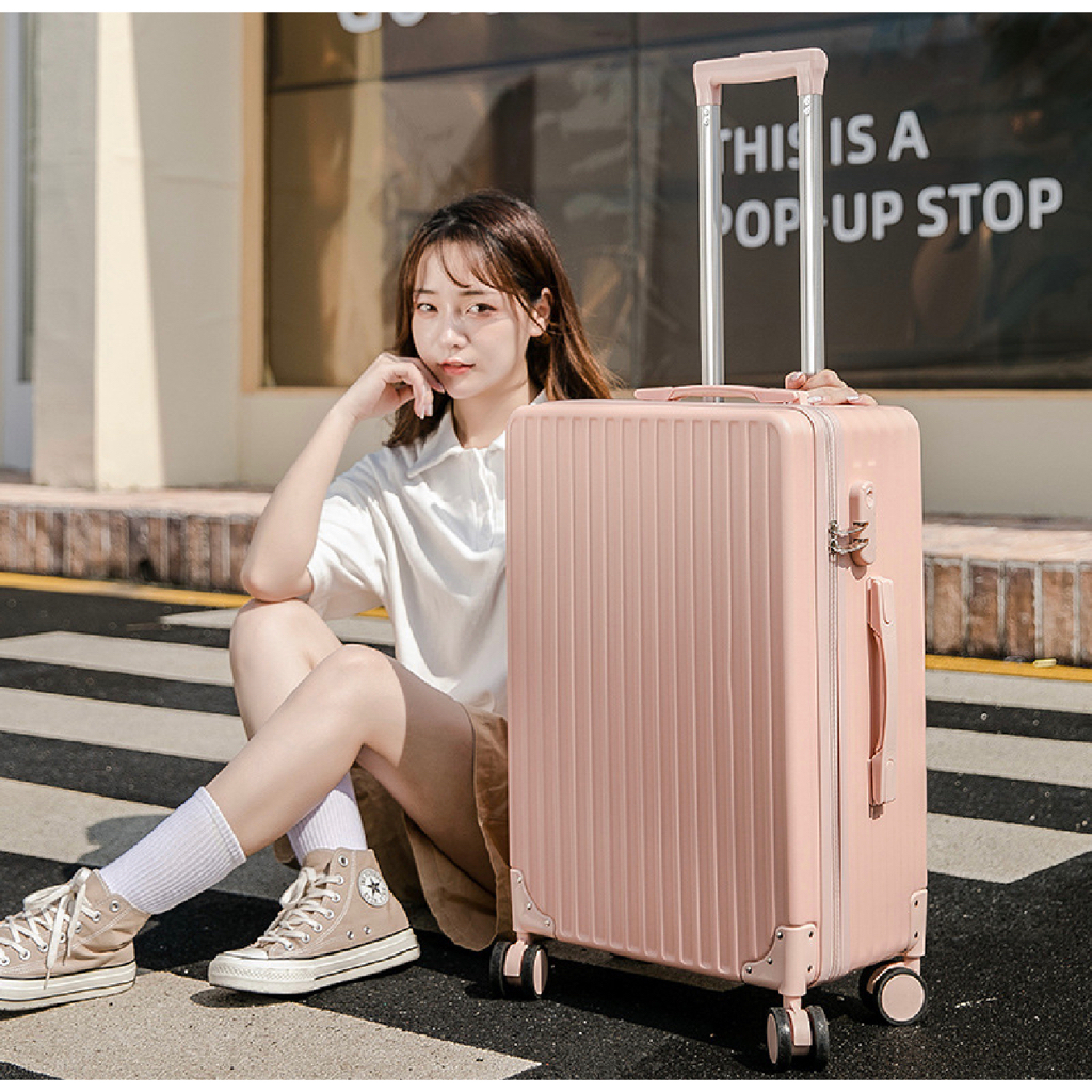 Jual NAOMI - Koper KOTAK Travel Simple Minimalis Zipper 20:80 # kode 46 ...