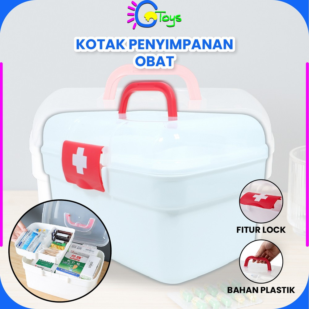 Jual CR-C832 Kotak P3K First Aid Kotak Penyimpanan Obat Medicine Box ...