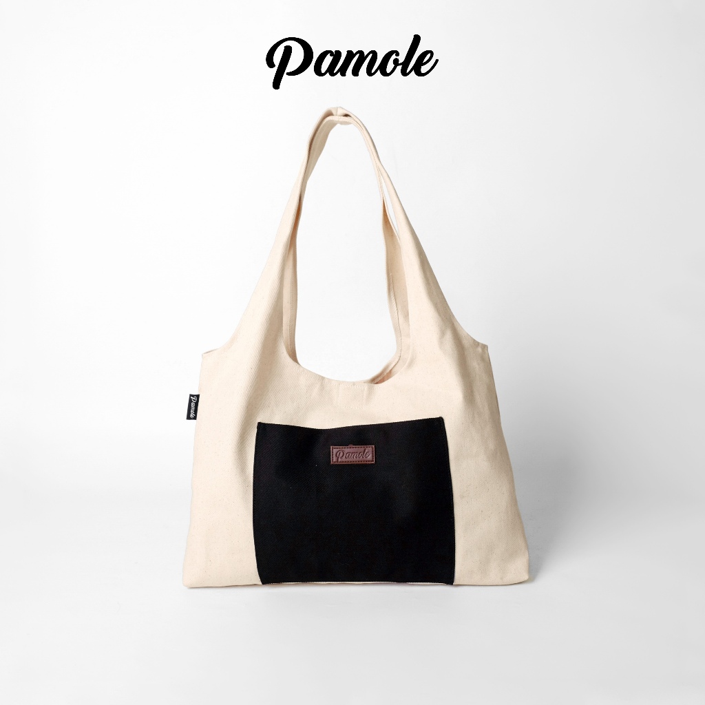 Jual Pamole Tas Tote Bag Totebag Kanvas Totebag Kuliah Totebag Kerja ...