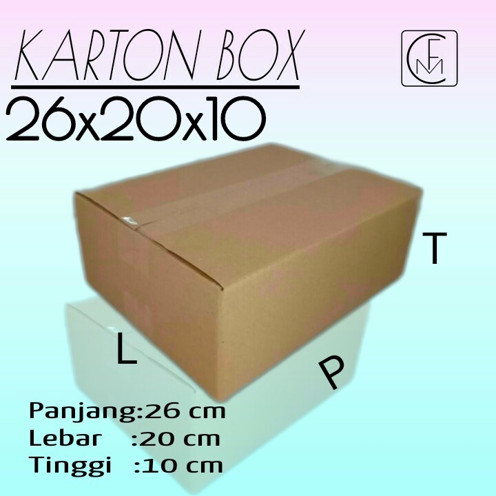 Jual Karton Box Ukuran 26x20x10 kardus polos kardus sedang kardus ...