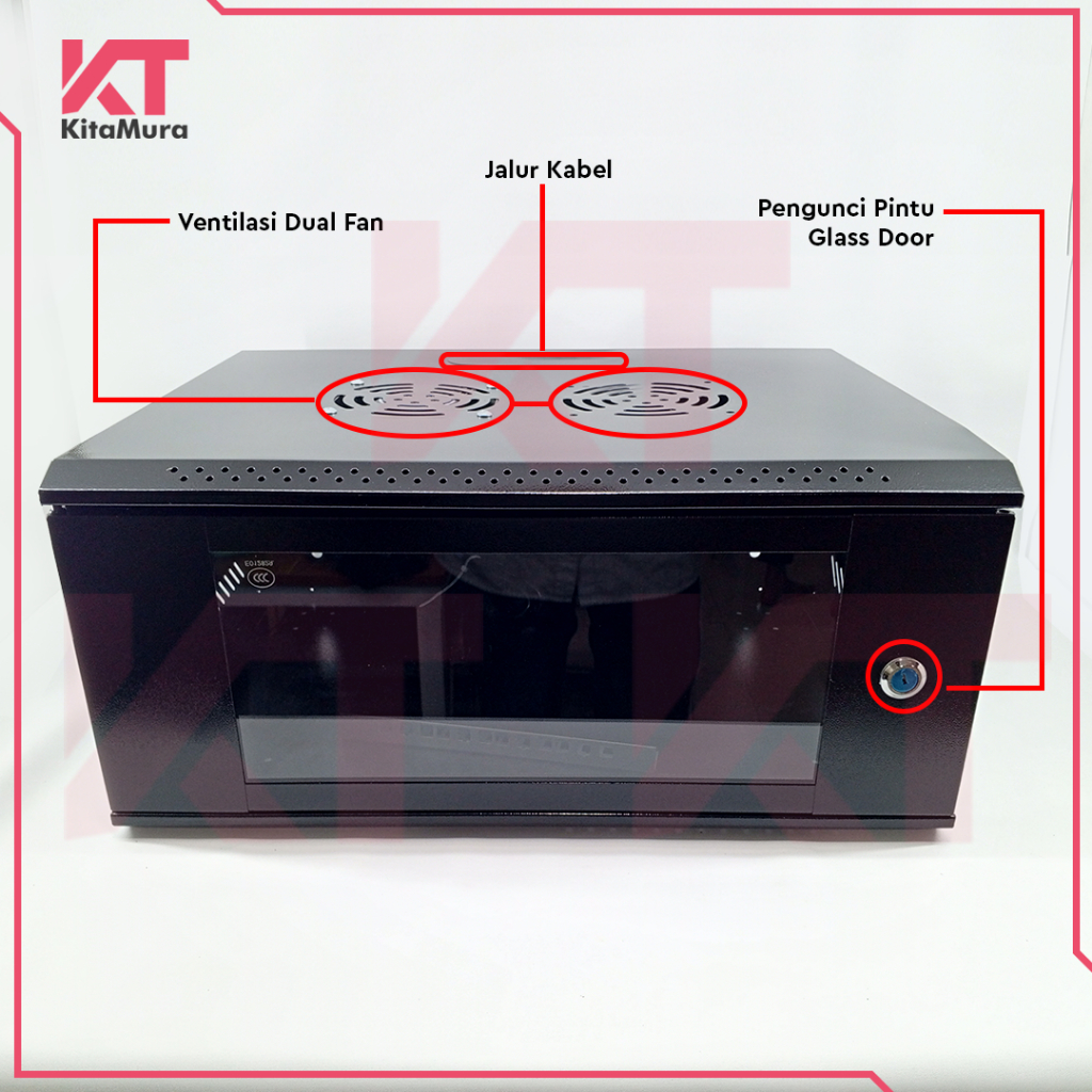 Jual Wallmount Rack 4U, Rak Server Single Door 4U K&K | Shopee Indonesia