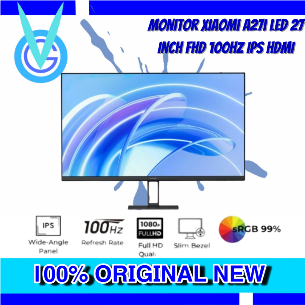 Jual Xiaomi Mi Monitor 27" A27i IPS 100Hz FHD HDMI | Shopee Indonesia