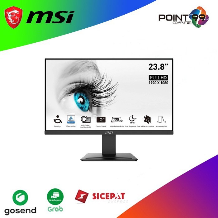 Jual MSI PRO MP2412 - Monitor Full HD 24" Inch 100hz | Shopee Indonesia