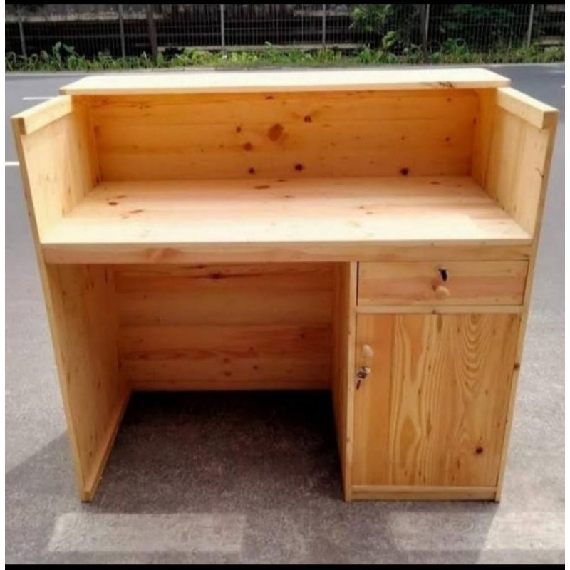 Jual meja kasir meja belajar 120×60×115cm full kayu jati Belanda ...