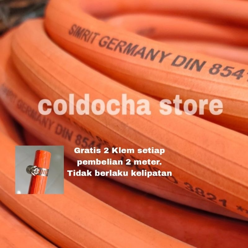 Jual Selang Gas Simrit 3 lapis (harga per 1 meter) Selang menyambung ...