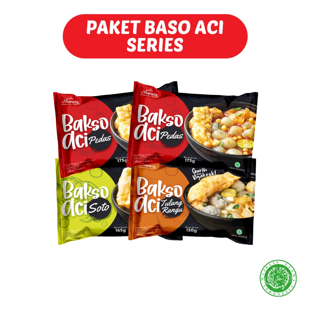 Jual Marenta Paket Baso Aci Series (2 Baso Aci Pedas - Baso Aci Tulang ...
