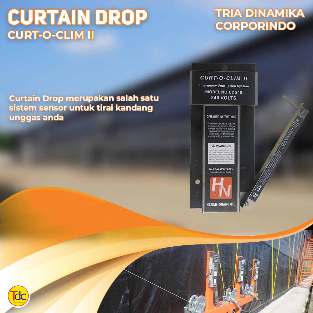 Jual Pengatur Tirai Kandang Ayam Otomatis/Curtain Drop Tipe II/Tirai ...