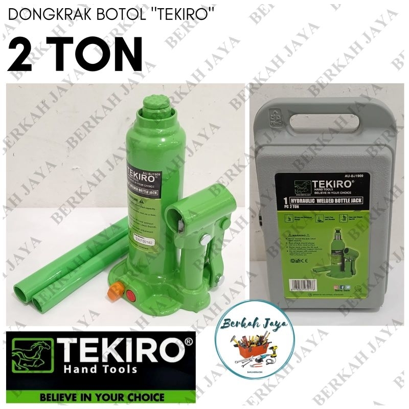 Jual DONGKRAK BOTOL HIDROLIK TEKIRO 2TON / 2T | Hydraulic welded bottle ...