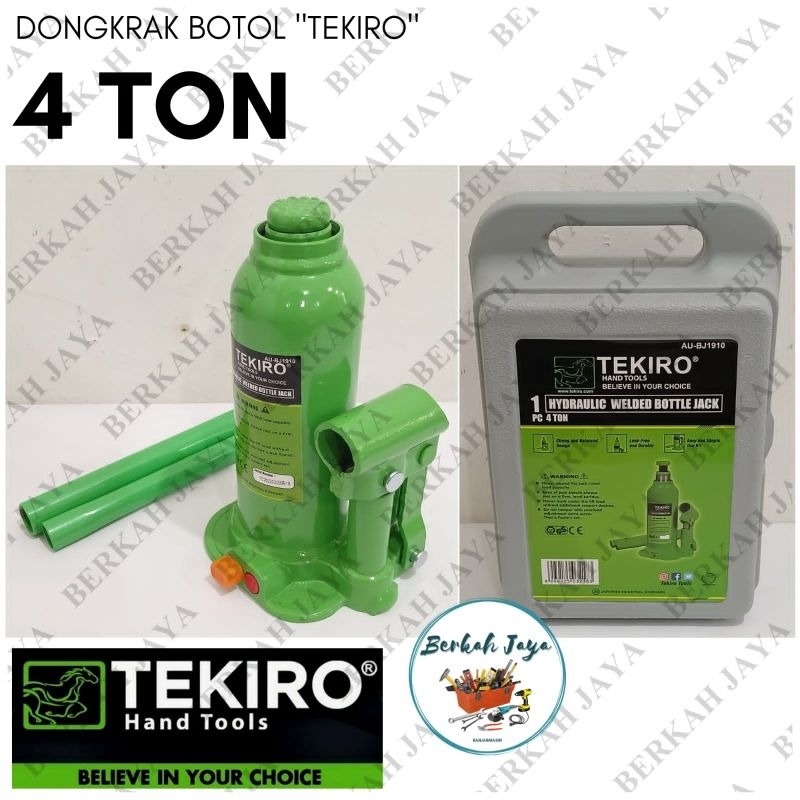 Jual DONGKRAK BOTOL HIDROLIK TEKIRO 4TON / 4T | Hydraulic welded bottle ...