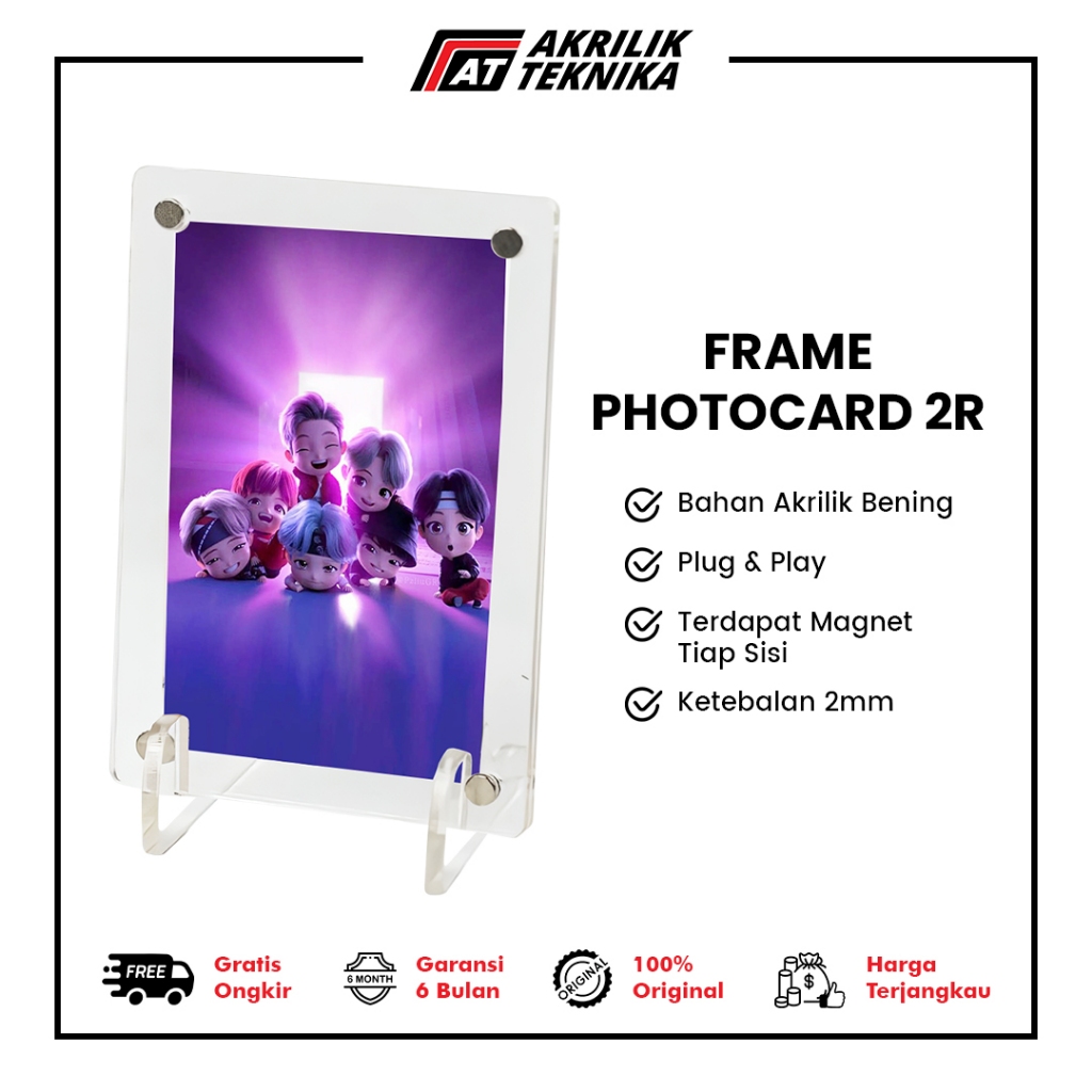 Jual Frame Photocard Korea Magnet Display Akrilik Foto 2mm - 2R 3R 4R ...