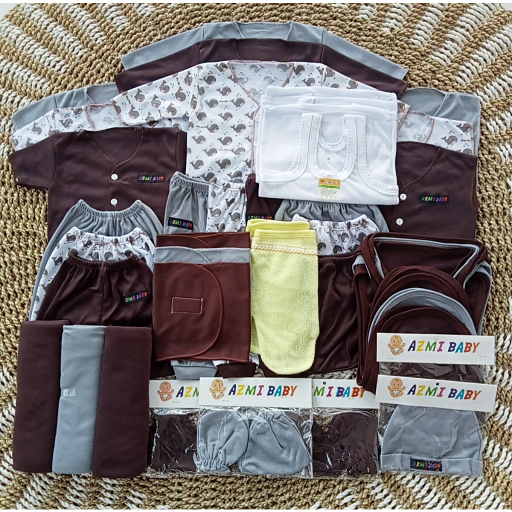 Jual 40 PCS Paket Lahiran Bayi Baru Lahir Lengkap Baju Bayi Celana Bayi ...