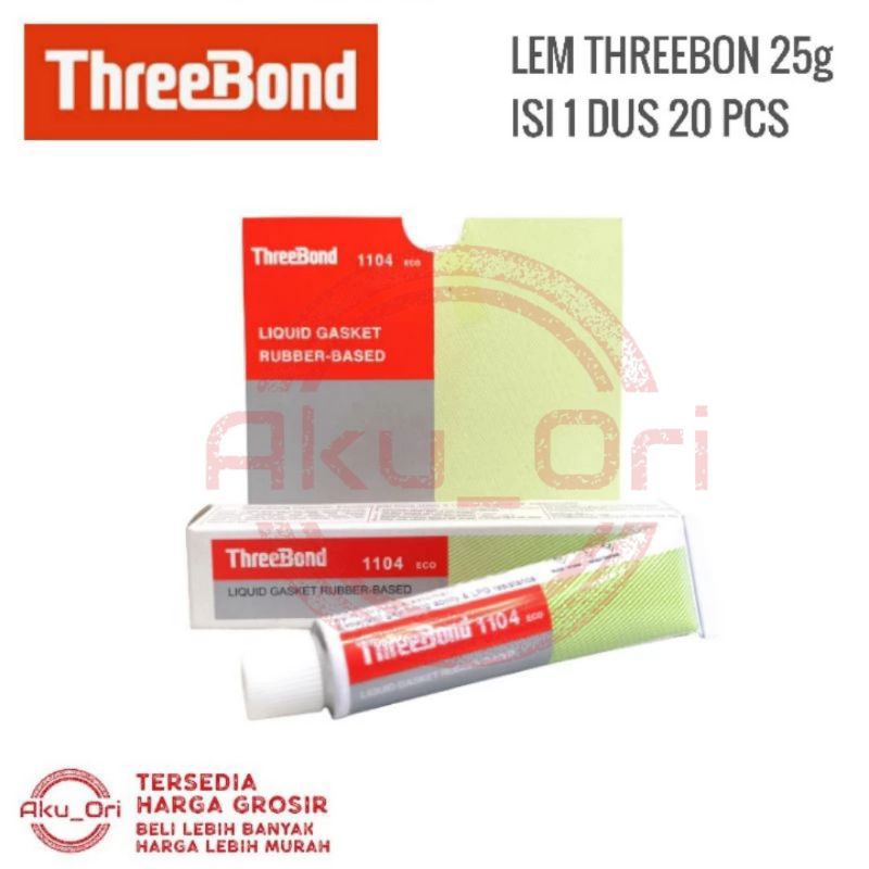 Jual 1 DUS LEM THREEBOND gasket 25 GR lem paking packing lem gasket ...