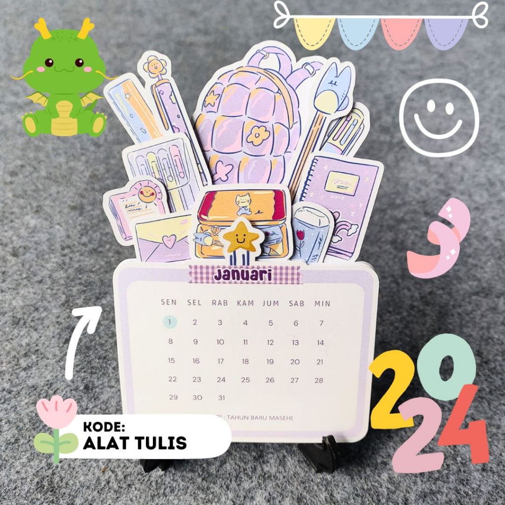 Jual KALENDER 2024 ESTETIK LUCU VIRAL CALENDAR AESTHITIC | Shopee Indonesia