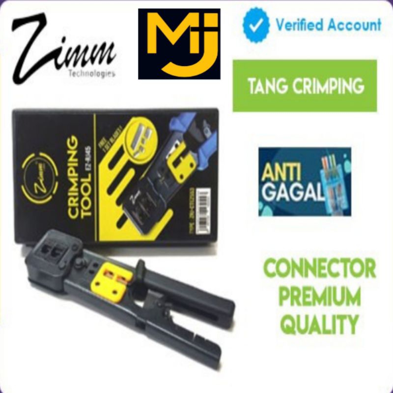 Jual Zimmlink Tang Crimping RJ45 EZ Anti Gagal | Shopee Indonesia