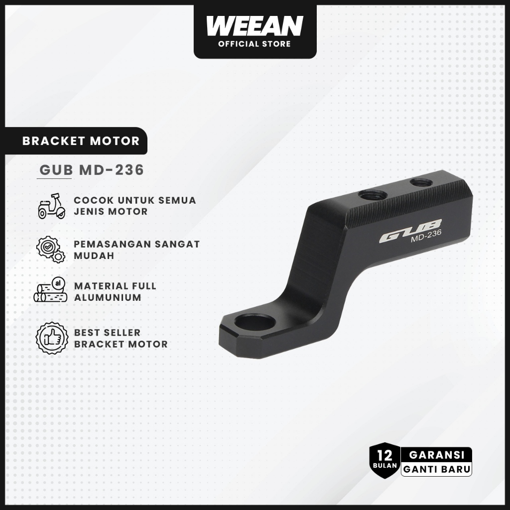 Jual WEEAN Holder Hp Motor Full Besi Alumunium GUB P50 Stang Spion Sepeda Tempat Stand Hp Moge ...