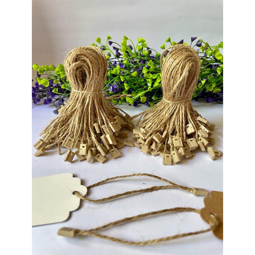 Jual (100pcs) Tali Hangtag Goni/ Tali Hangtag Rami | Shopee Indonesia