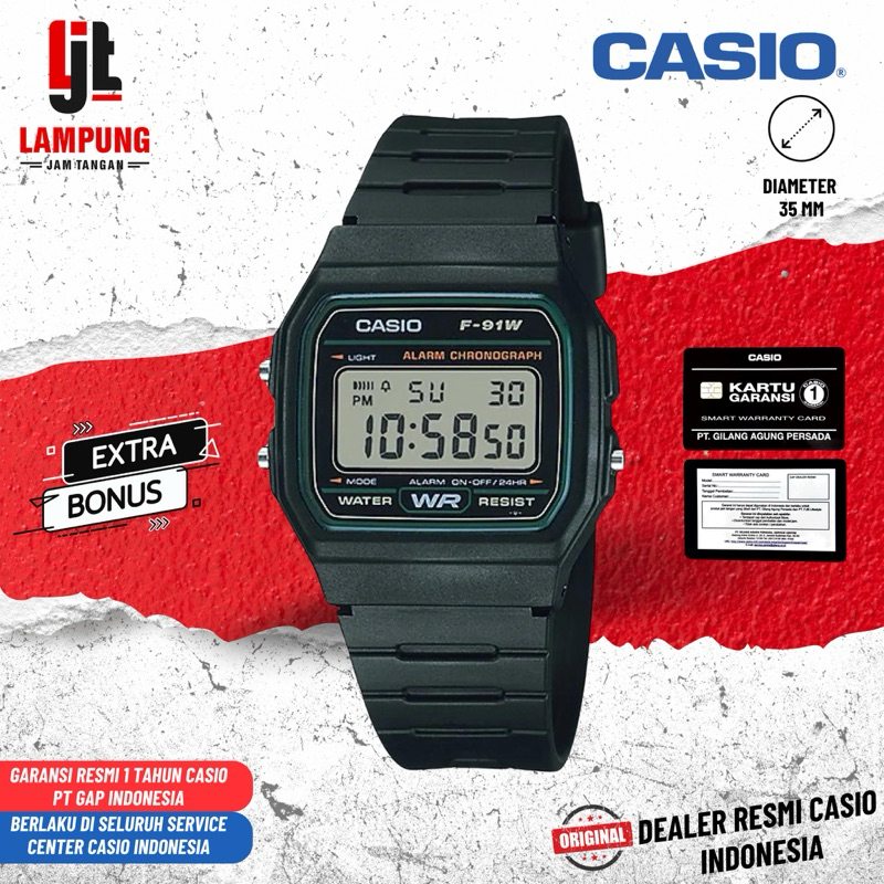 Jual Casio F-91W-3 | Shopee Indonesia