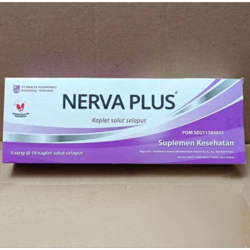 Jual NERVA PLUS BOX 50 KAPLET | Shopee Indonesia