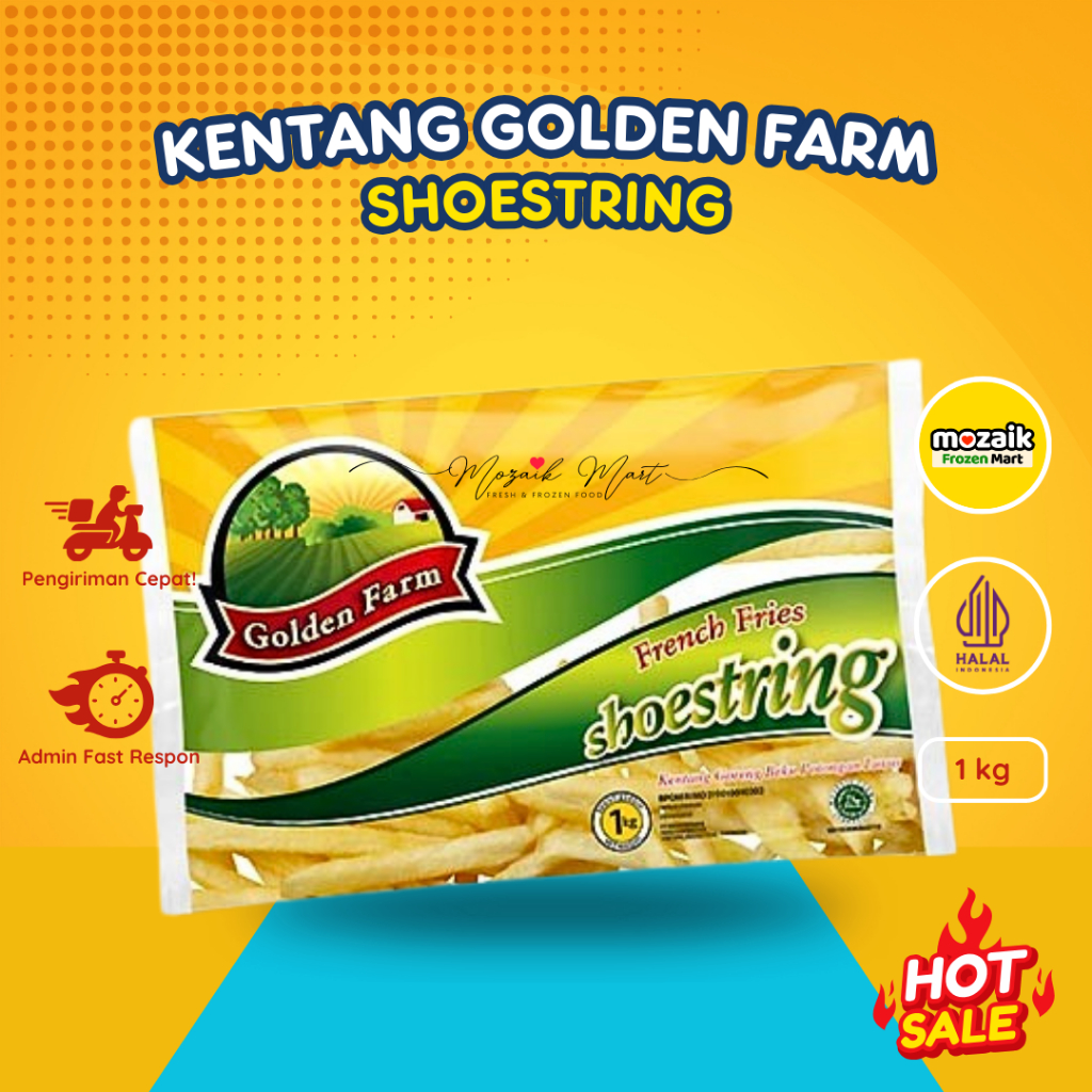 Jual Kentang Golden Farm Shoestring 1Kg - Kentang Goreng / Kentang ... Jual Kentang Golden Farm Shoestring 1Kg - Kentang Goreng / Kentang ...