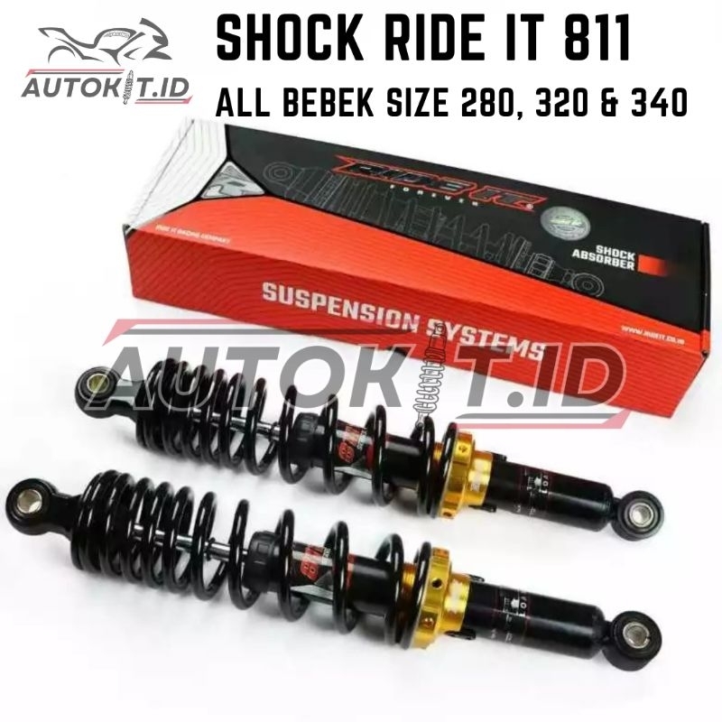 Jual SHOCK MOTOR BEBEK TIPE RIDE IT 811 UKURAN 280, 320 & 340 MM ...
