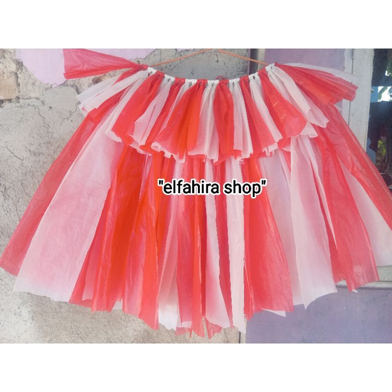 Jual Rok tutu daur ulang || baju daur ulang plastik kresek untuk ...