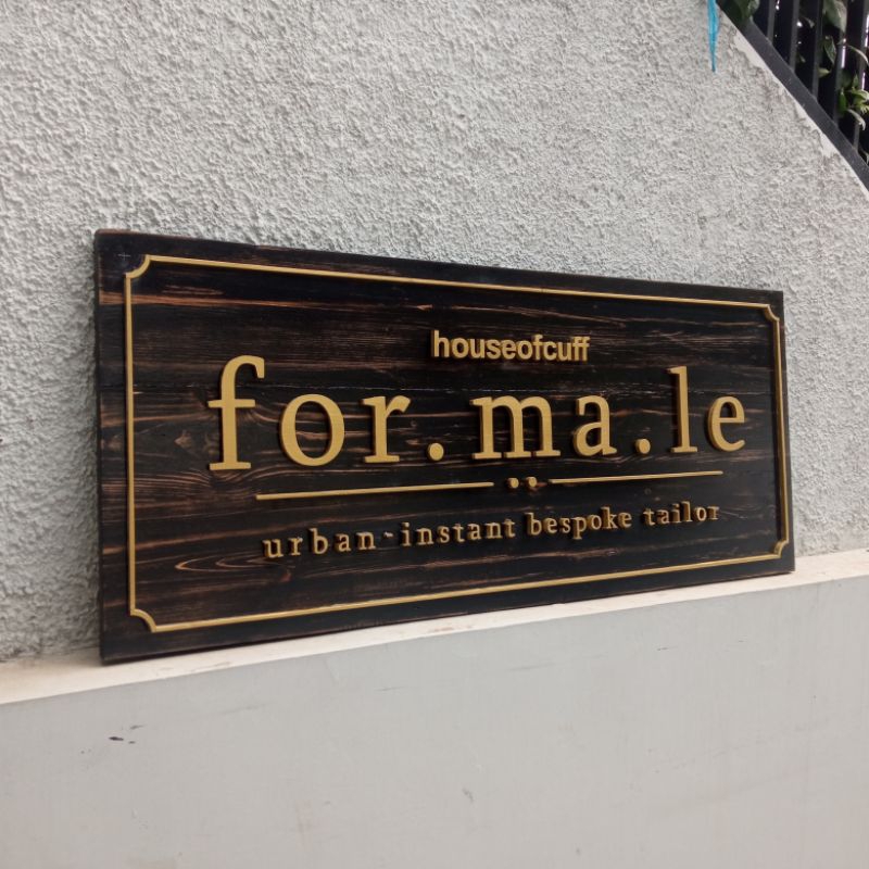 Jual sign board plang cafe, coffee shop, plang front office custom kayu ...