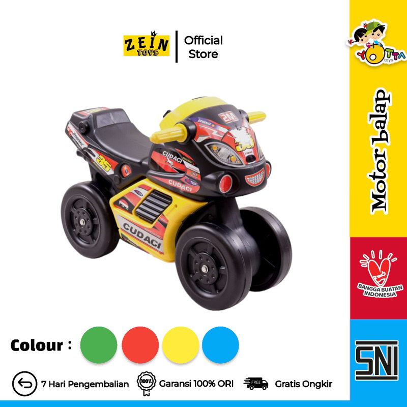 Jual ZEINTOYS MAINAN MOTOR BALAP YOTTA MOTOR GP MOTOR TUNGGANG | Shopee ...