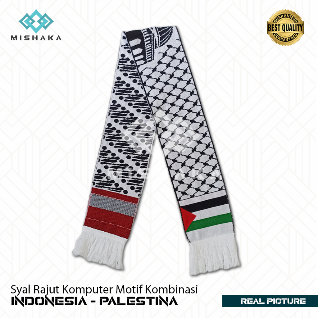 Jual Syal Rajut Palestina Eksklusif Batik X Arafat | Shopee Indonesia
