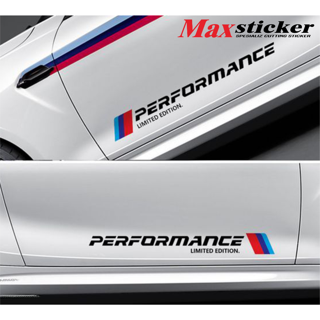 Jual Sticker bmw performance limited edition cutting stiker body mobil ...