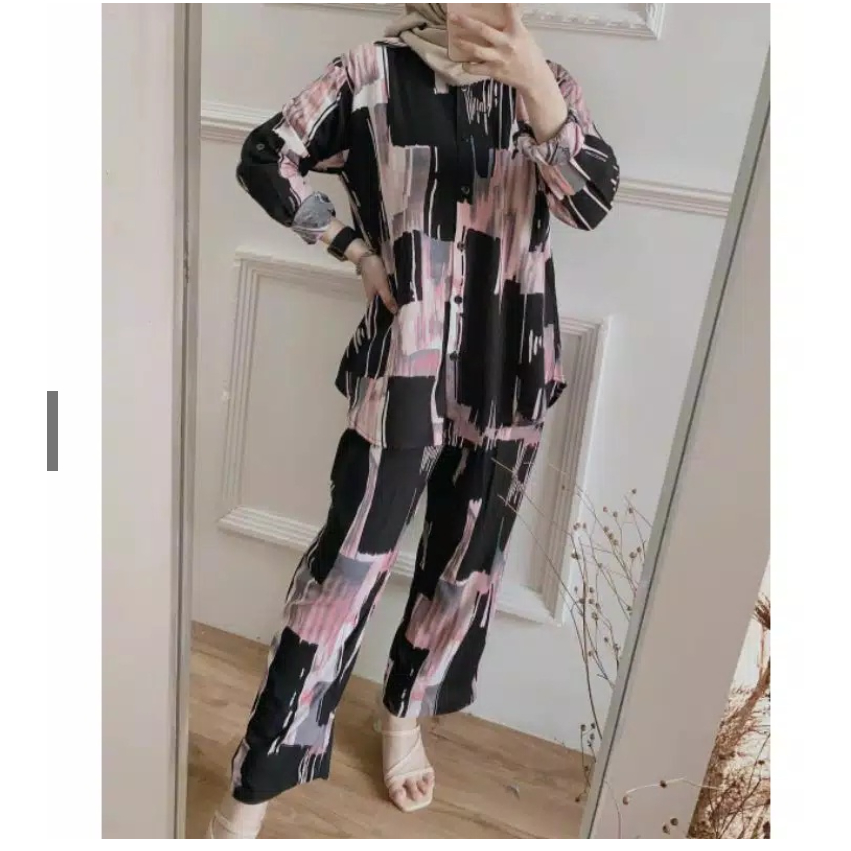 Jual One set Wanita /Setelan wanita Jumbo / setelan rayon Jumbo / Setelan Jumbo / one set Rayon ...